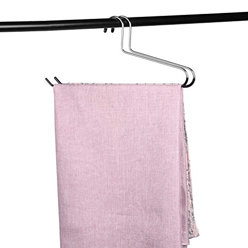 VASLIM 8 Pack Blanket Hangers Heavy Duty Black Vinyl Coated Nonslip - Great for Quilts, Comforters, Table Cloths, Towels, Sleeping Bags,Drapery and bedspreads