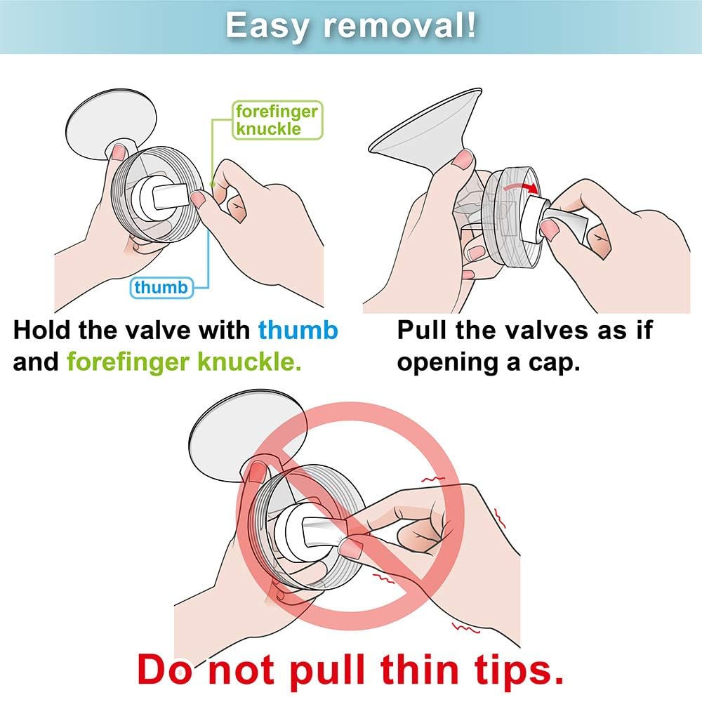 Nenesupply Duckbill Valves Compatible with Spectra Pump Parts Compatible with Spectra S2 S1 9 Plus Breast Pump Replace Spectra Valves and Spectra S2 Accessories