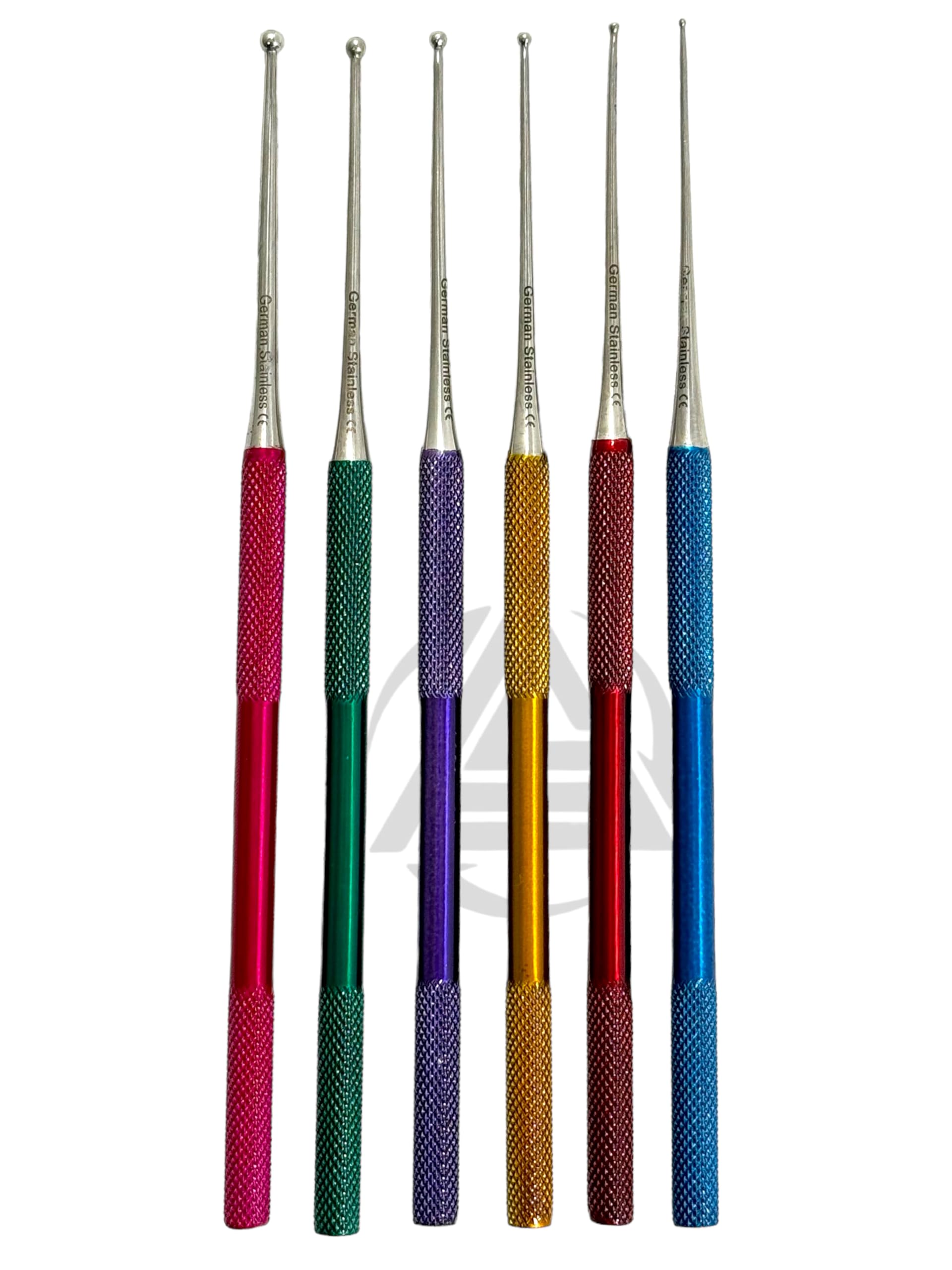 Premium German Stainless-Ball Tip Snake Sexing Probe Set 6 Pieces
