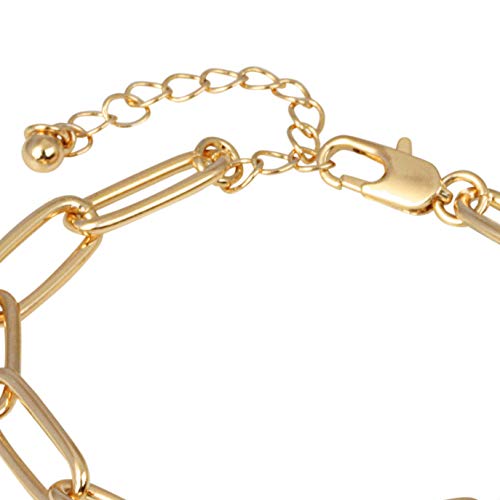 Buffalo Nickel Coin Elongated Link Bracelet | Goldtone Clip Style | 7 Inch 3 Inch Extender with Lobster Claw Clasp | Certificate of Authenticity