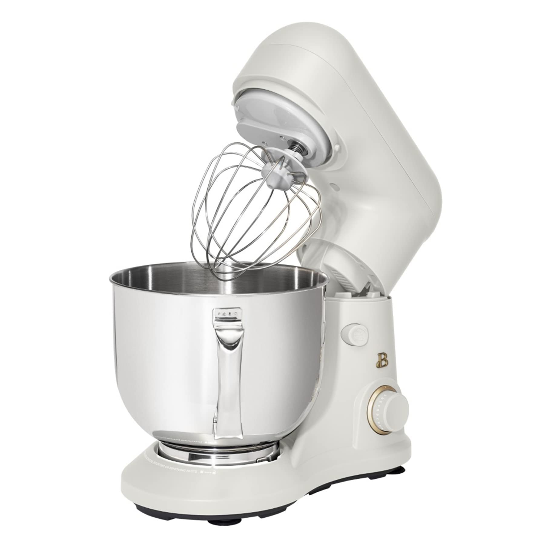 5.3QT Capacity Lightweight & Powerful Tilt-Head Stand Mixer, White Icing by Drew Barrymore