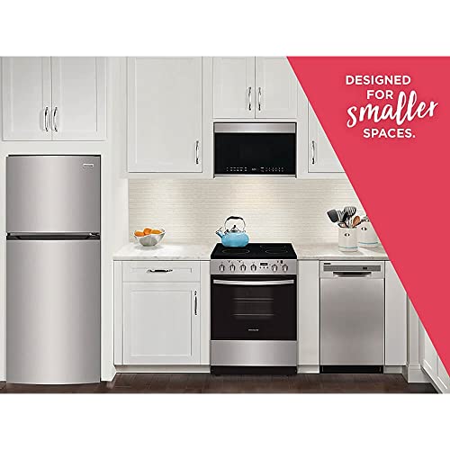 Frigidaire FFHT1425VV 28 Inch Freestanding Top Freezer Refrigerator (Brushed Steel), 13.9 cu.ft.