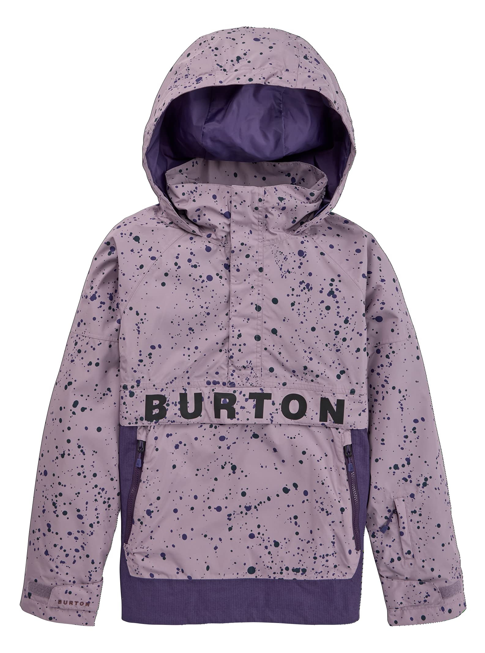 Burton Women's Standard Frostner 2L Anorak Jacket, Elderberry Spatter/Violet Halo, X-Small