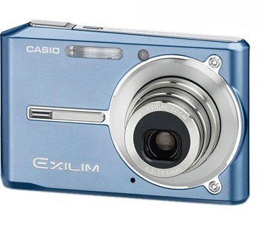 Casio Exilim EXS600 6 0 MegaPixels Credit Card Size Digital Camera with 3X Optical Zoom (Blue)