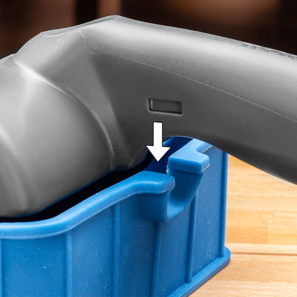 5” Wood Glue Roller–Thermoplastic Rubber Roller w/Silicone Rest &ABS Handle –Detachable Glue Applicator Roller for Easy Cleaning & Storage -Woodworking Roller for Butcher Blocks, Workbench Tops &More