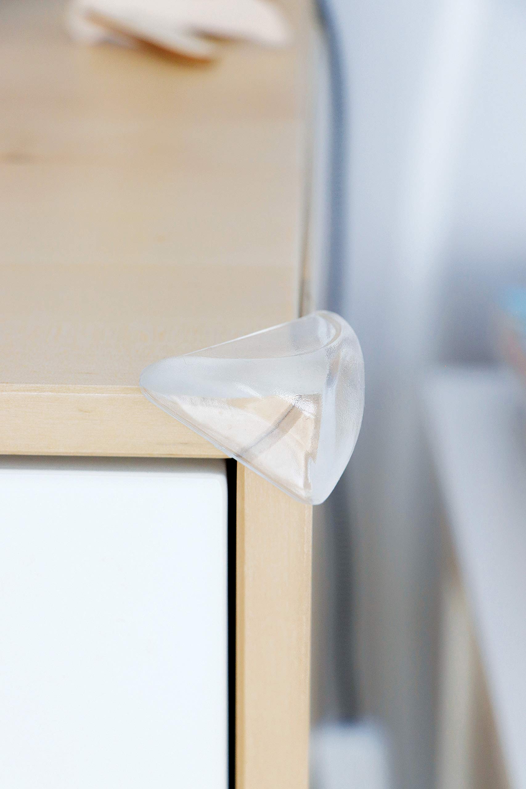 Little Chicks Soft Touch Table Guard Corner Cushions - with Dual Layer Protection - Fits Most Furniture Size Corners - 4 Pack - Transparent - Model CK029