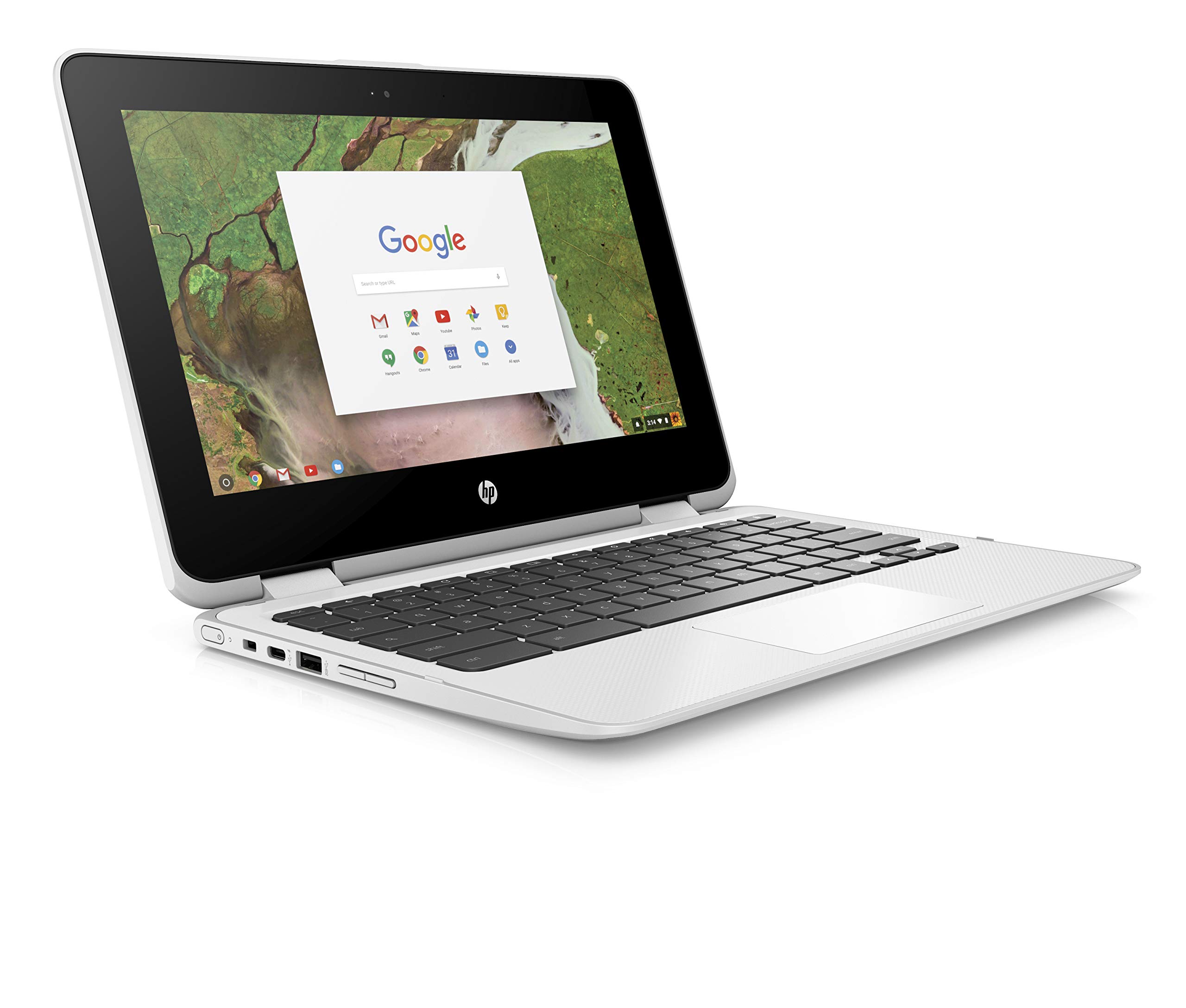 HP 11-ae051wm 11.6” X360 Touchscreen Chromebook - Intel Celeron N3350 1.1GHz 4GB RAM 64GB eMMC Snow White (Renewed)
