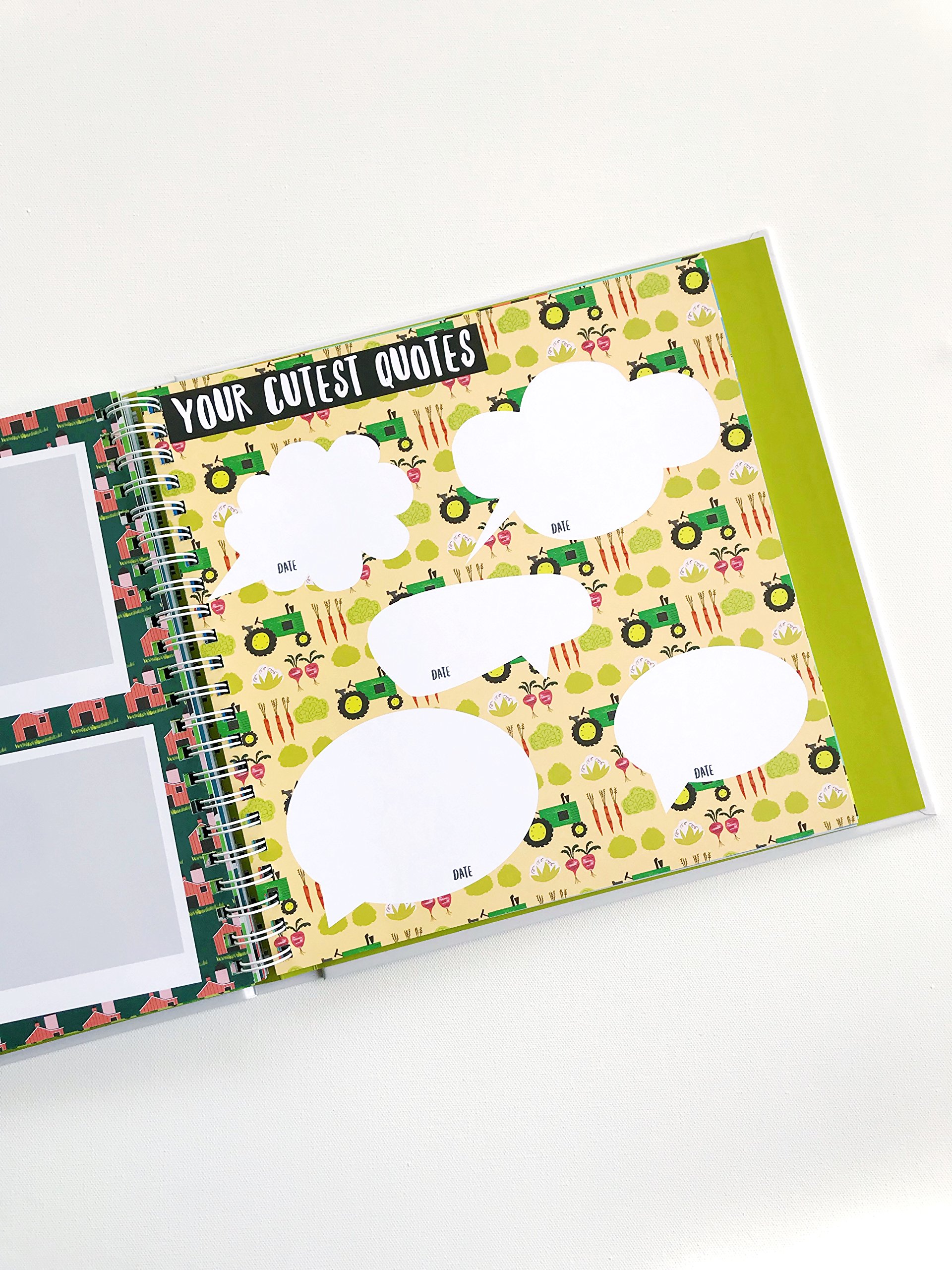 Lucy Darling Baby Journal - Stylish, Eco-Friendly 106 Pages for Recording Precious Milestones, Just Add Photos and Writing