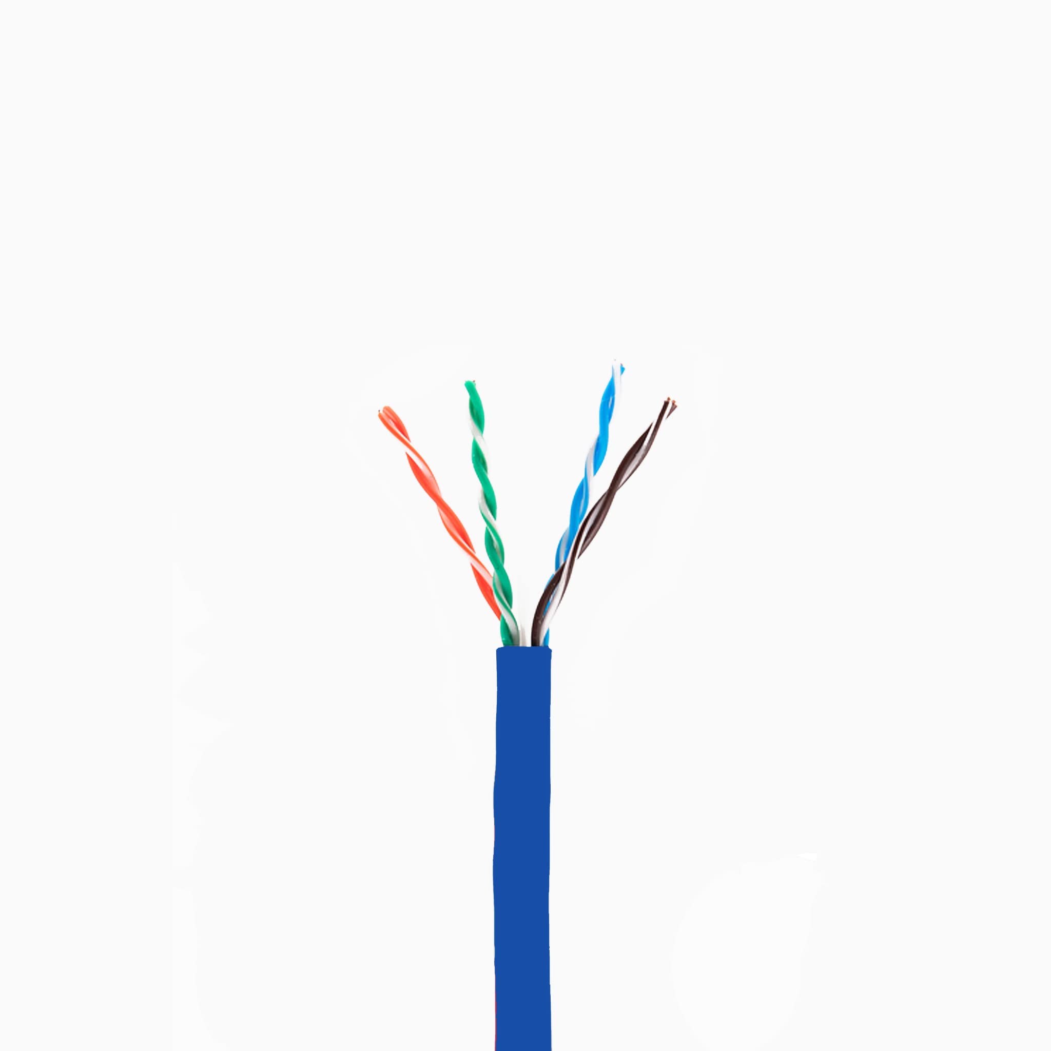 Cat6 Riser (CMR), Ethernet Cable 1000 feet, Blue, No Spline, Unshielded Twisted Pair (UTP) 23AWG, Solid Pure Bare Copper, 550MHz, UL Certified, Easy to Pull (Reelex II) Box, Bulk Networking LAN Cable