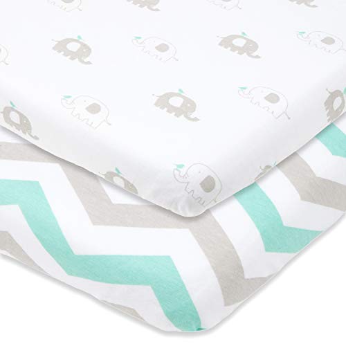 Cuddly Cubs Fitted Pack and Play Playard Sheets Compatible with Graco Pack n Play, 4Moms, Chicco, Guava Lotus and Other Playpen, Play Yards, Portable and Mini Cribs