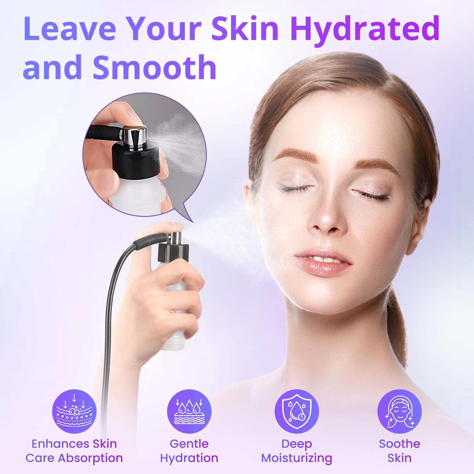 UNOISETION Diamond Microdermabrasion Machine Professional, 3 in 1 Dermabrasion Facial Peeling Skin Care Device for Salon Personal Home Use