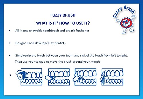 Fuzzy Brush Chew Able Toothbrush, 10 Ounce (Pack of 10)