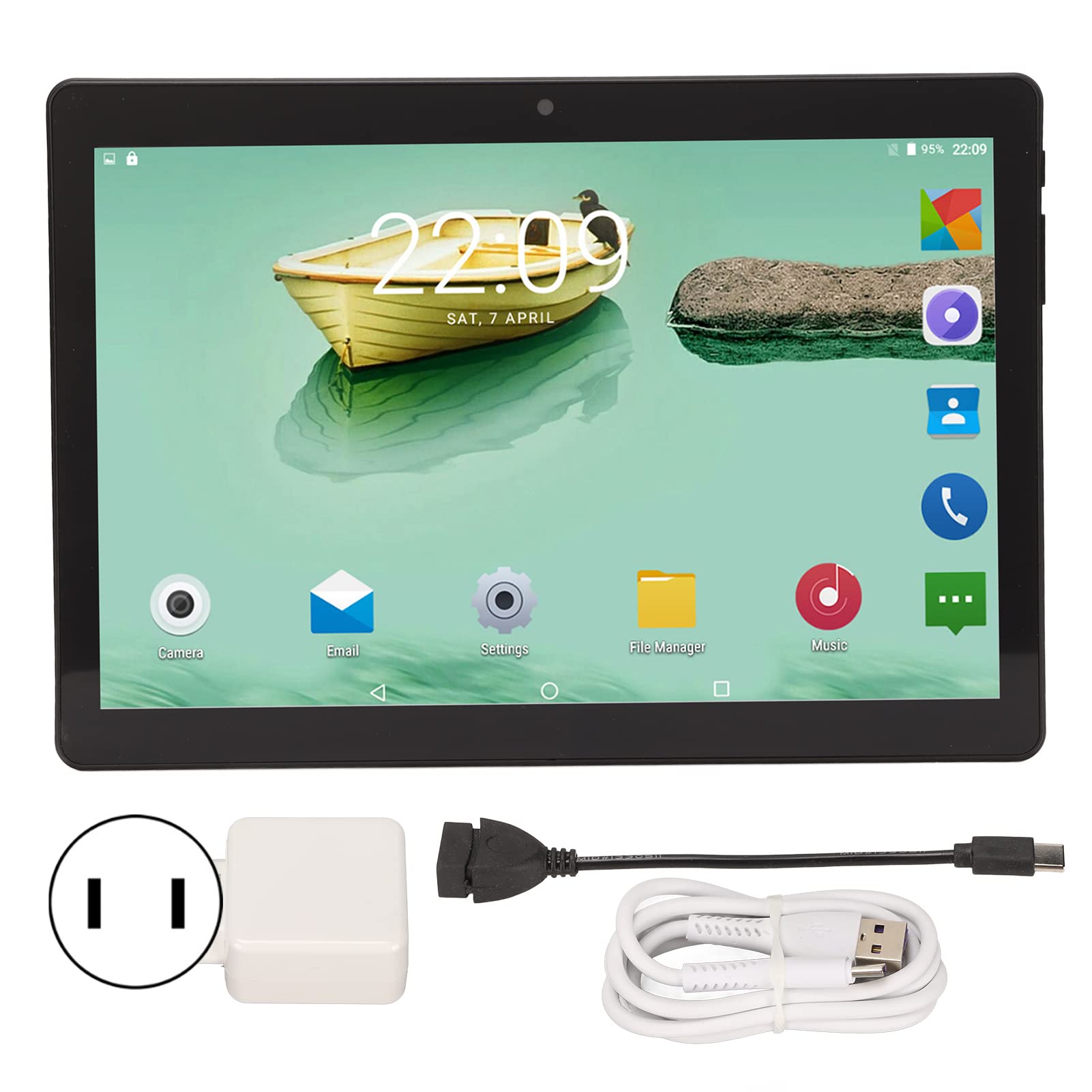 5MP 10.1 Inch Tablet PC 8 Core 1GB RAM WiFi HD Front Camera Tablet PC for Home Use 100240V (U.S. regulations)