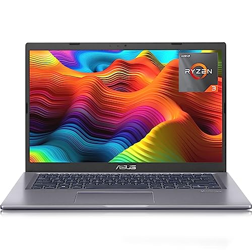 ASUS 2023 Newest Vivobook 14 Laptop, 14" HD Display, 12GB RAM, 512GB PCIe SSD, AMD Ryzen 3 3250U Processor, Up to 3.5GHz, HDMI, Windows 11 in S Mode, Light and Thin, Grey