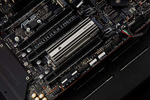 Corsair MP600 CORE 2TB M.2 NVMe PCIe x4 Gen4 SSD (Up to 4,950MB/sec Sequential Read & 3,700MB/sec Sequential Write Speeds, High-Speed Interface, 3D QLC NAND, Built-in Heatspreader) Aluminum