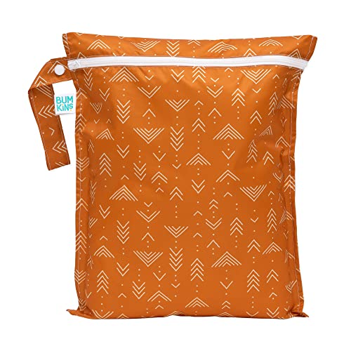 Bumkins Waterproof Wet Bags for Baby, Travel, Swimsuit, Cloth Diapers, Pump Parts, Gym Clothes, Toiletries, Strap to Stroller, Zipper Reusable Bag, Packing Pouch