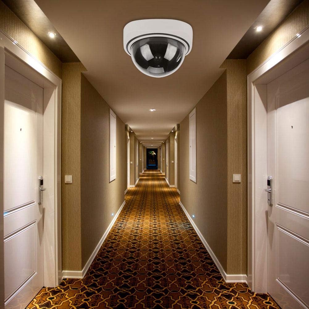 Sonew Outdoor Indoor Fake Camera, Home Security Dome Simulated Camera Video Dummy Surveillance Camera, for Homes & Business
