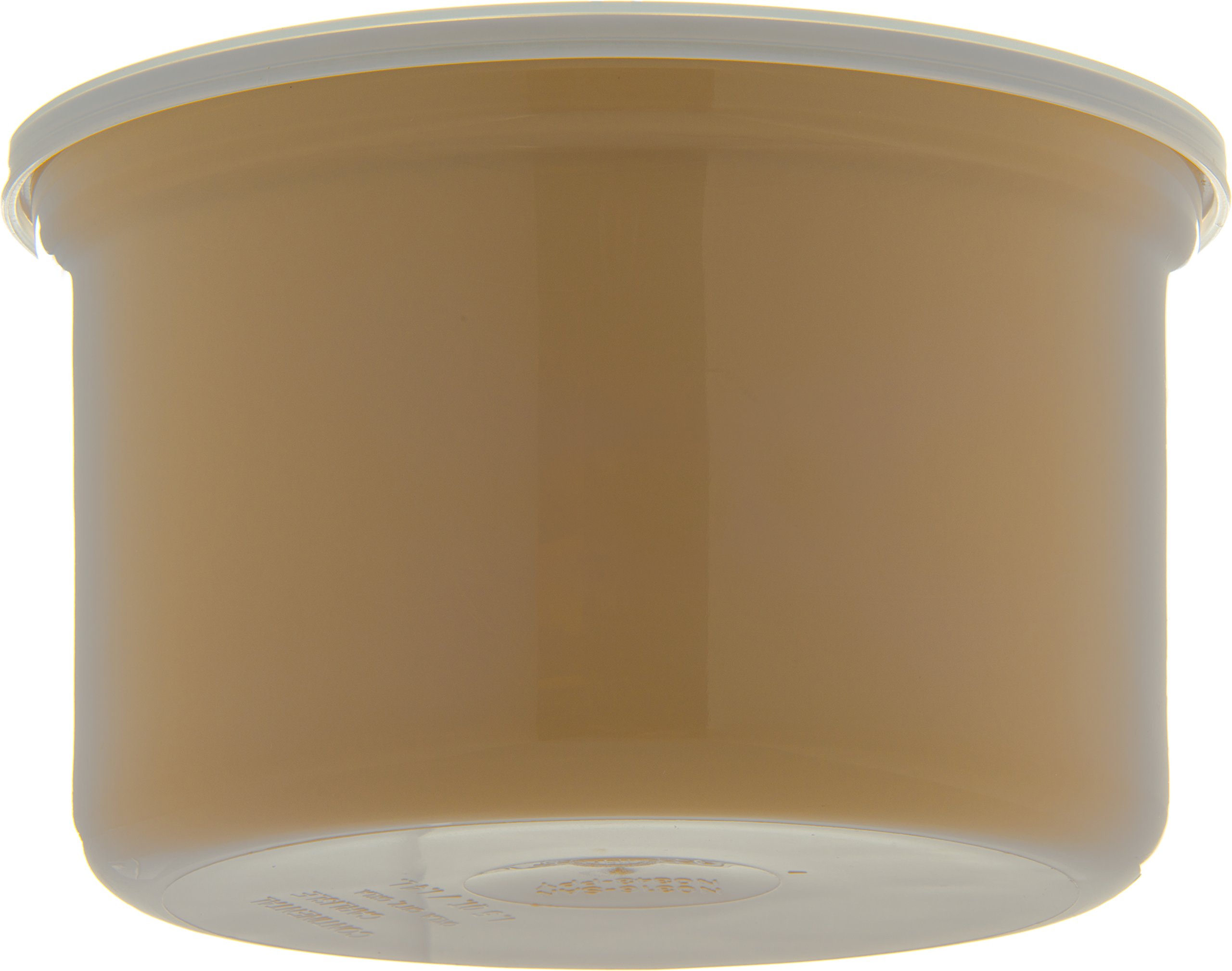 Carlisle FoodService Products Classic Round Storage Container Crock with Lid for Kitchen, Restaurants, Home, Plastic, 1.5 Quarts, Beige