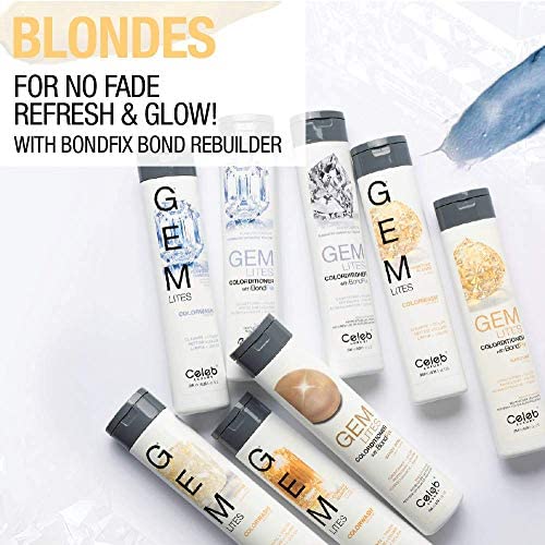 Celeb Luxury Gem Lites Colorwash, Professional Semi-Permanent Hair Color Depositing Shampoo, Tourmaline, 8.25 Fl Oz (Pack of 1)