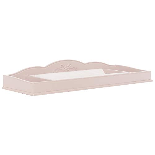 Evolur Aurora Change Tray I Lasting Quality I Intricate Ribbon Bow Scrollwork, Dusty Rose