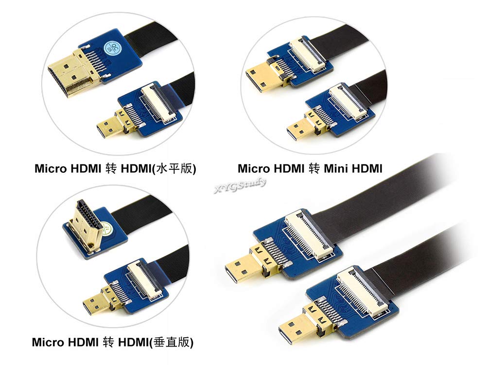 Right-Angle HDMI Plug Adapter Vertical for DIY HDMI Cable Connector @XYGStudy