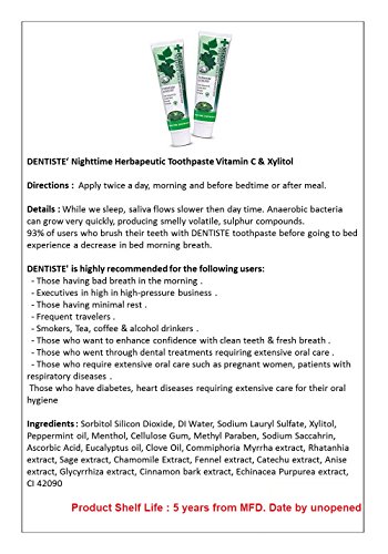 Dentiste Plus White Vitamin C & Xyitol Gum Toothpaste Made in Thailand 2x100 G.