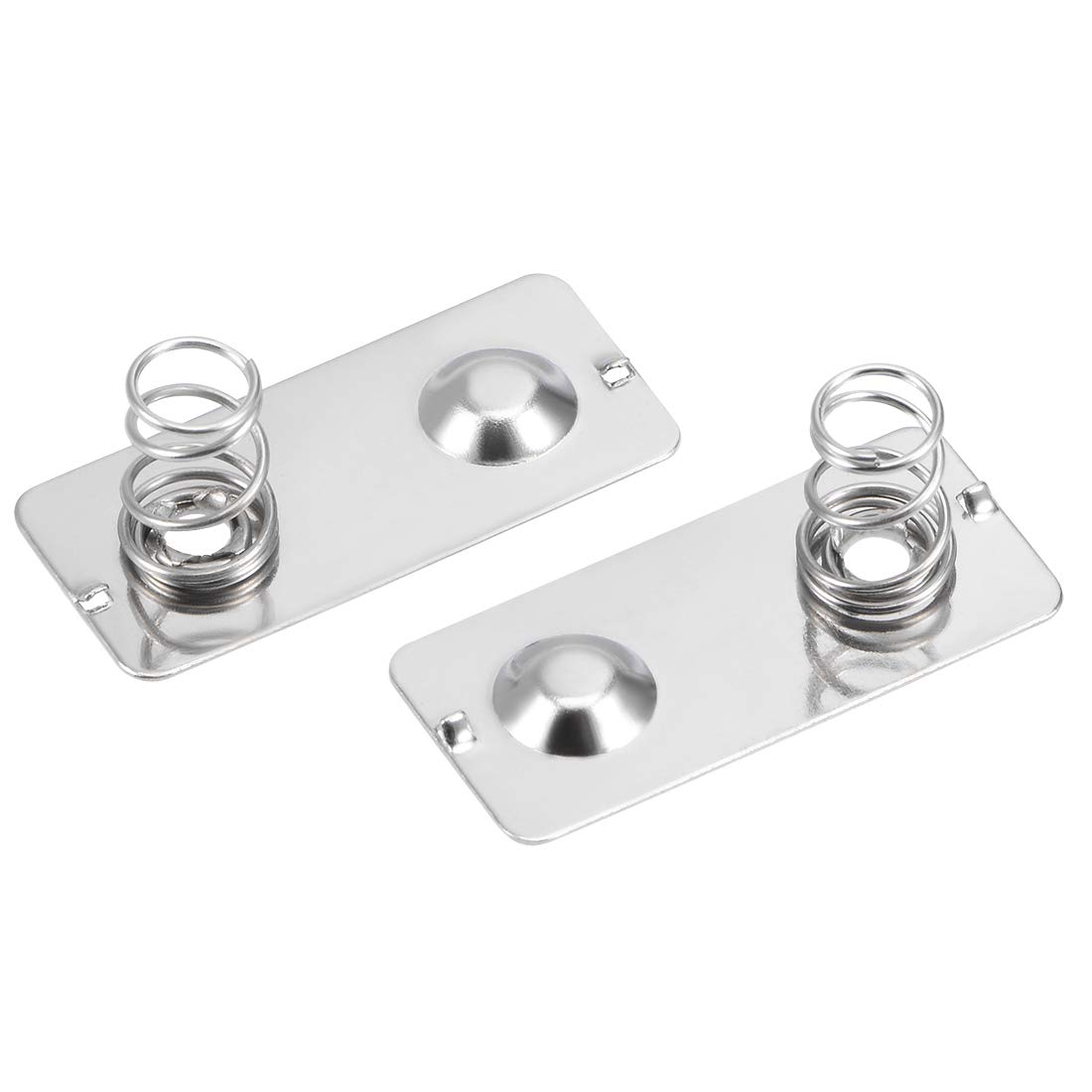 uxcell 20 Pcs AA Battery Positive to Negative Conversion Spring Contact Nickeling Plate 24mmx11mm