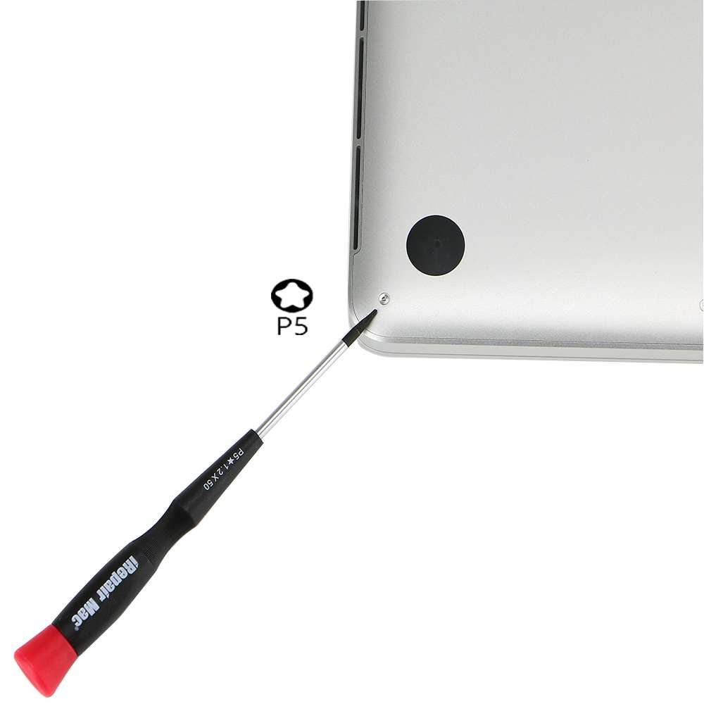 Pentalobe Bottom Case Screws and Pentalobe Screwdriver Compatible with MacBook Pro Retina 13 inch A1708 (Gray)
