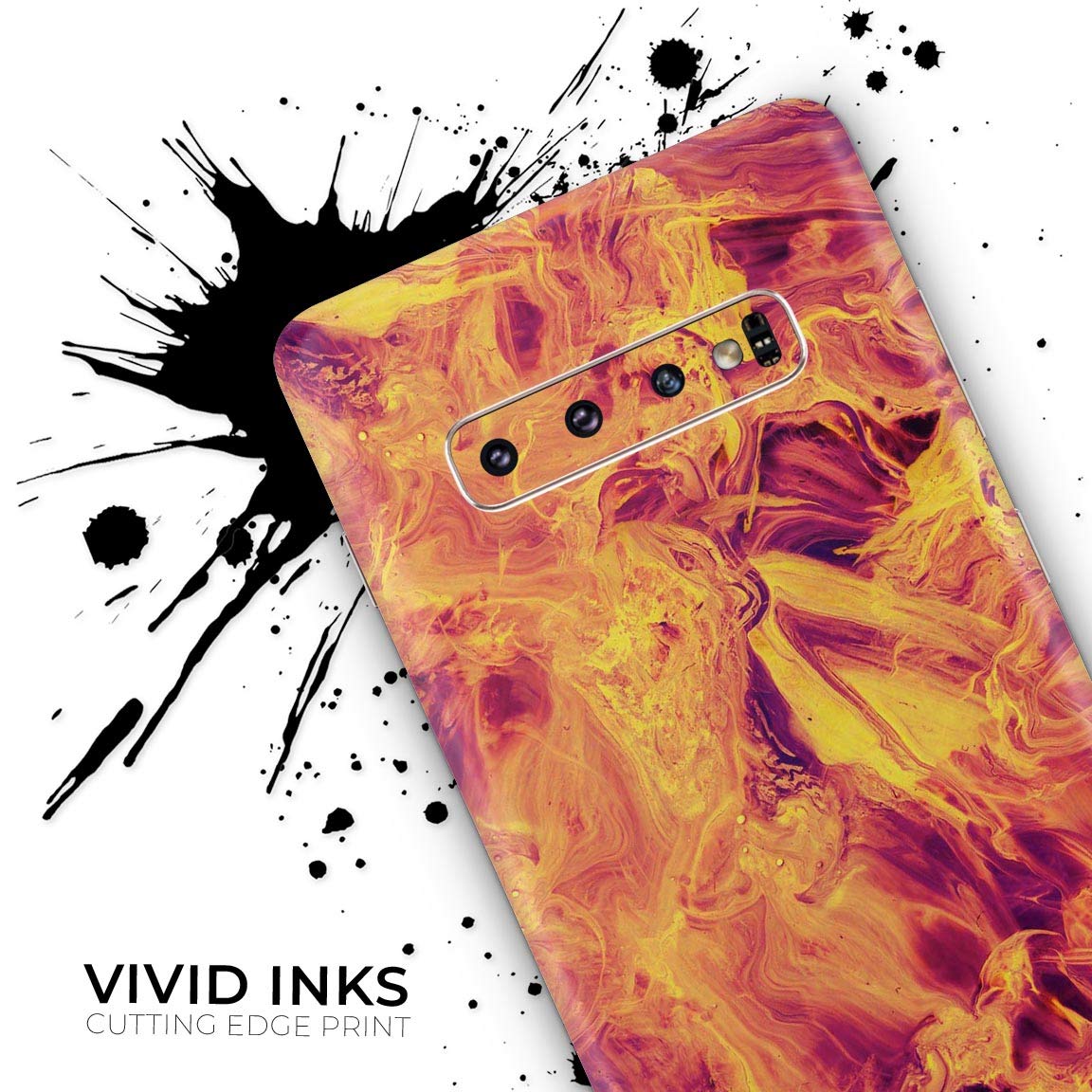 DesignSkinz Liquid Abstract Paint Remix V62 Protective Vinyl Decal Wrap Skin Cover Compatible with The Samsung Galaxy S20 (Screen Trim & Back Glass Skin)