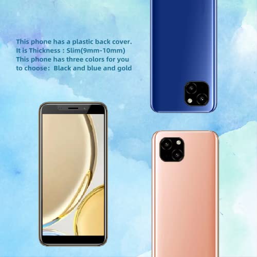 5.72-inch IPS Screen,X33 Unlocked Cell Phone,1GB RAM 8GB ROM,Front and Rear Cameras,Smartphone,Only Supports SIM Card Frequency Band of 3GWCDMA :850/2100MHZ(Blue)
