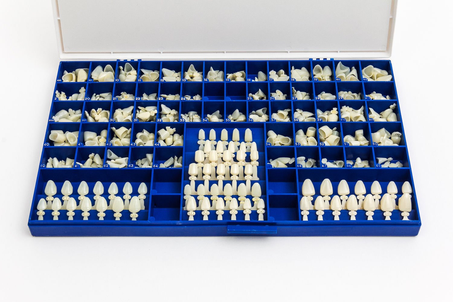 Polycarbonate Temporary Dental Crowns Kit 360 pcs with Crown Mold Guides