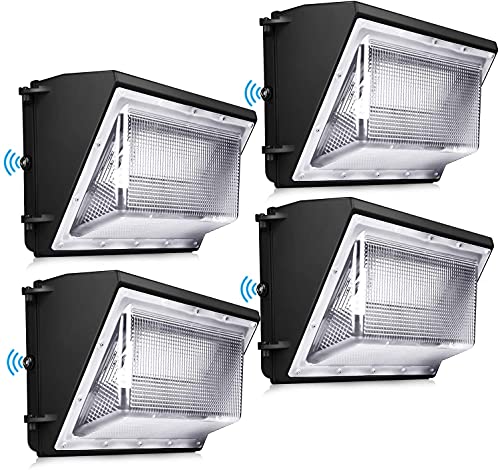 LEDMO 4 Pack LED Wall Pack Lights 120W - Repalces 800W HPS/HID Light 15600LM Wall Mount Light 5000K Commercial and Industrial Outdoor Security Flood Lighting for Buildings Warehouses Parking Lots Yard
