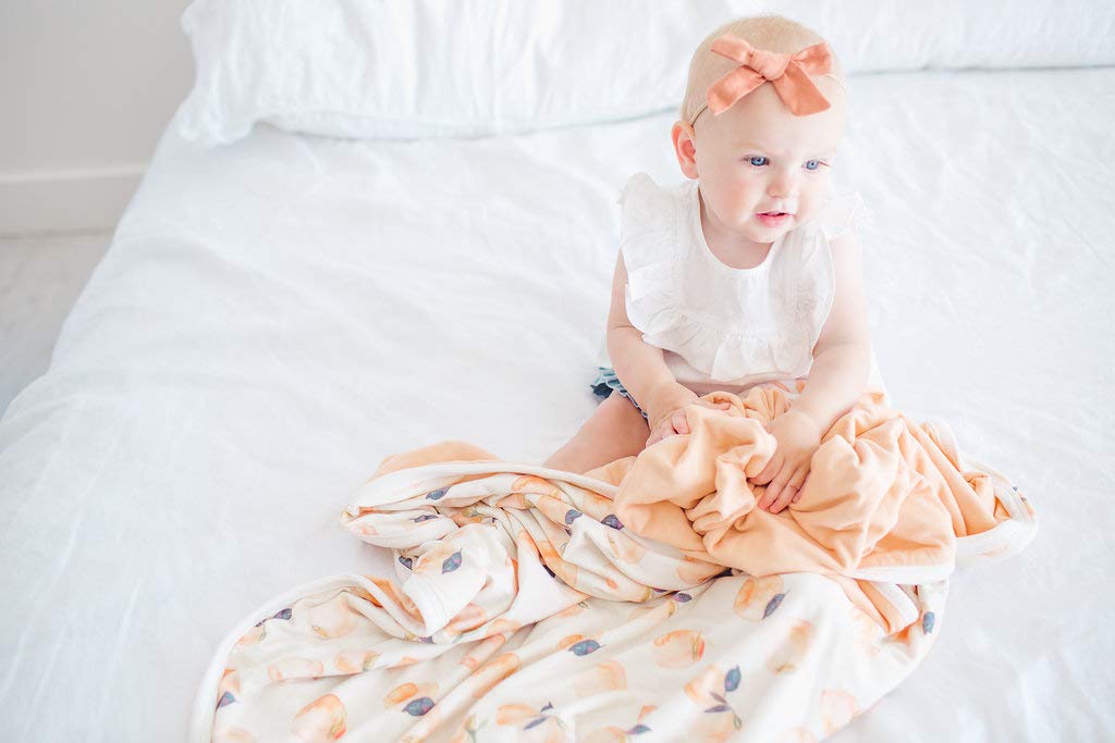 Caroline Copper Pearl Three-Layer Baby Quilt: Soft Quilts for Boys and Girls | Breathable, Cozy Toddler Blanket | Newborn Quilt | 46x46 Premium Polyester/Rayon