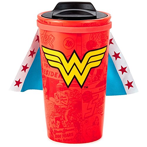 Hallmark WONDER WOMAN Travel Mug with Cape