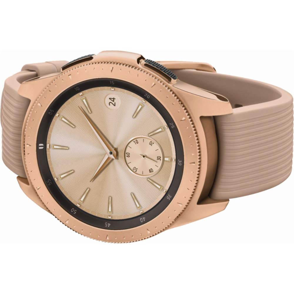 SAMSUNG SM-R810NZDCXAR Galaxy Watch Smartwatch 42mm Stainless Steel - Rose Gold (Renewed)
