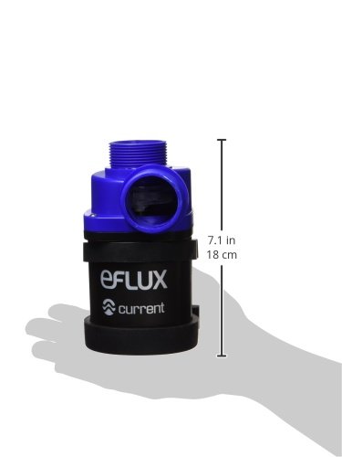 Current USA eFlux DC Flow Pump with Flow Control 1900 GPH | Ultra Quiet, Submerisble or External Installation | Safe for Saltwater & Freshwater Systems, Model Number: 6010