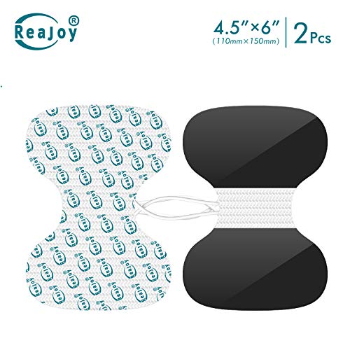 Reajoy 4.5X6 Large Butterfly OTC TENS Unit Pads, 2-Pack American Gel Tens Replacement Pads Electrode Patches for Digital Massager Units and TENS EMS Machine Device