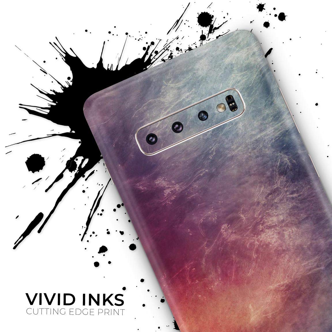 DesignSkinz Abstract Fire & Ice V19 Protective Vinyl Decal Wrap Skin Cover Compatible with The Samsung Galaxy S20 (Screen Trim & Back Glass Skin)