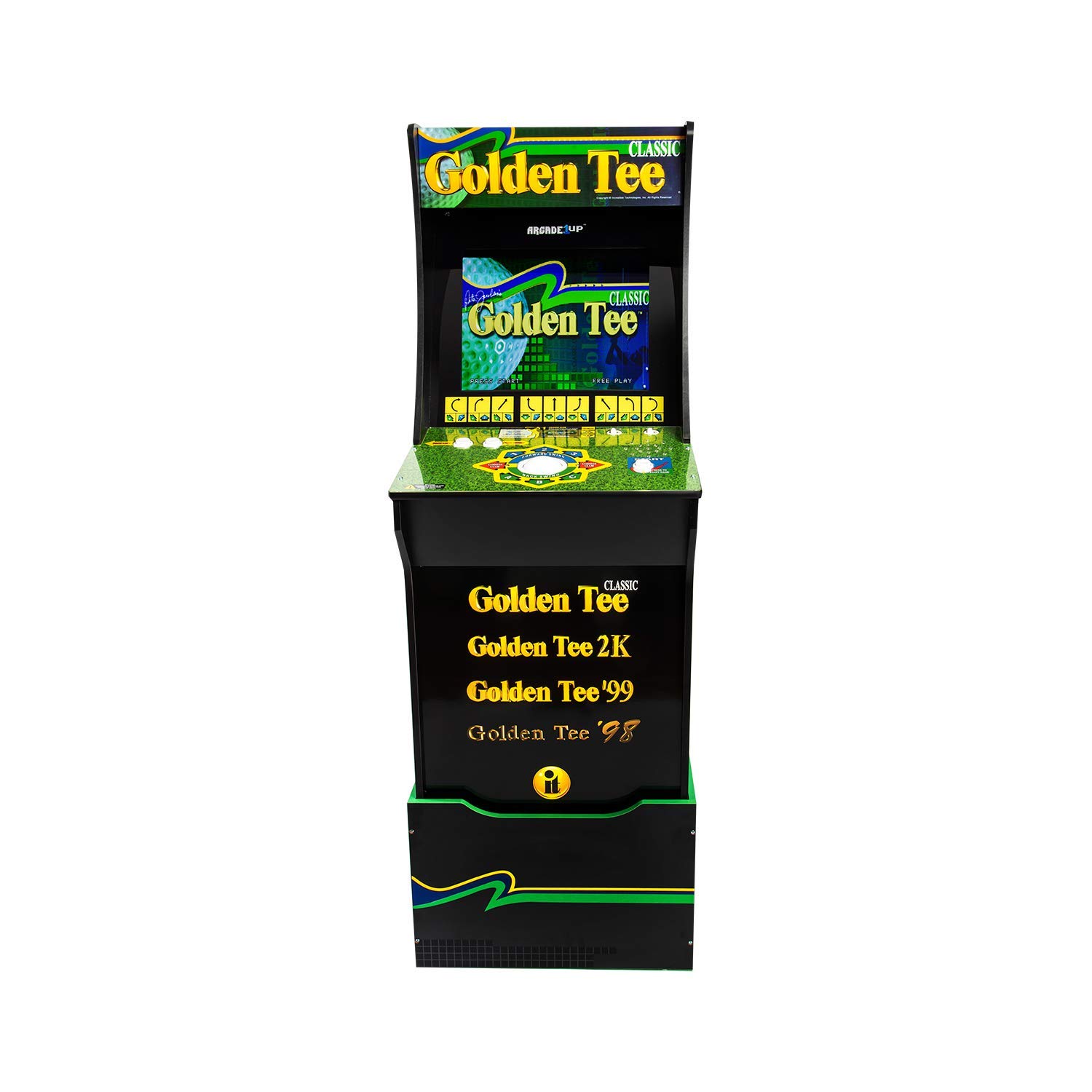 Arcade 1Up Golden Tee Classic Arcade with Riser, 5ft