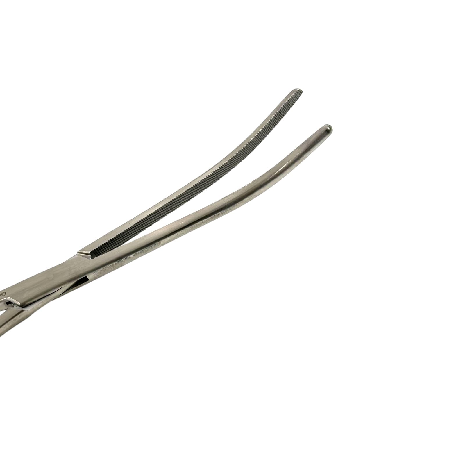 New Premium German Stainless Straight + Curved Hemostat Forceps, Hemostat Forceps clamp 10" (Cynamed Brand) Set of 2 ea-Green