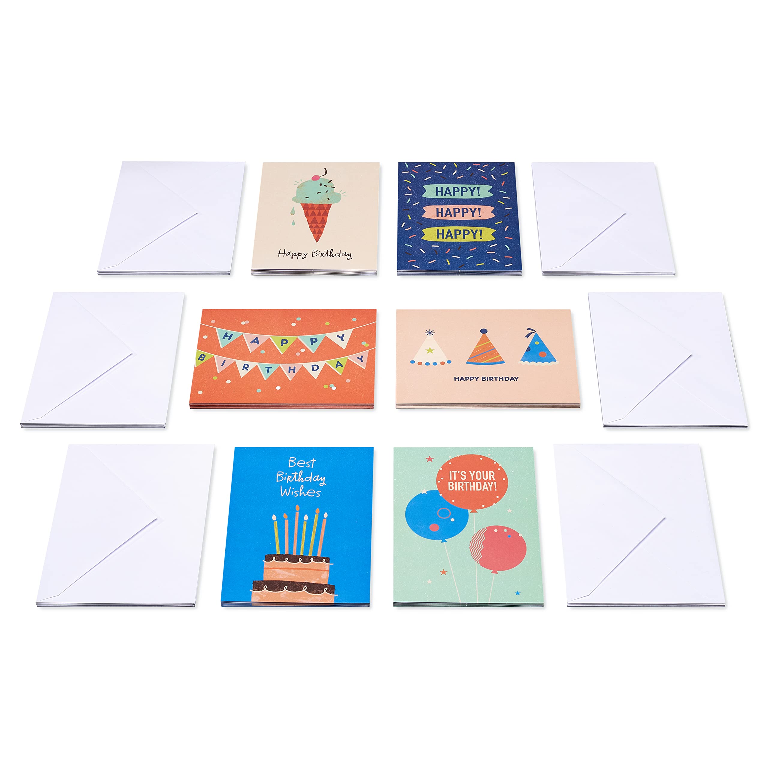 American Greetings Bulk Blank Birthday Cards Assortment (48-Count)