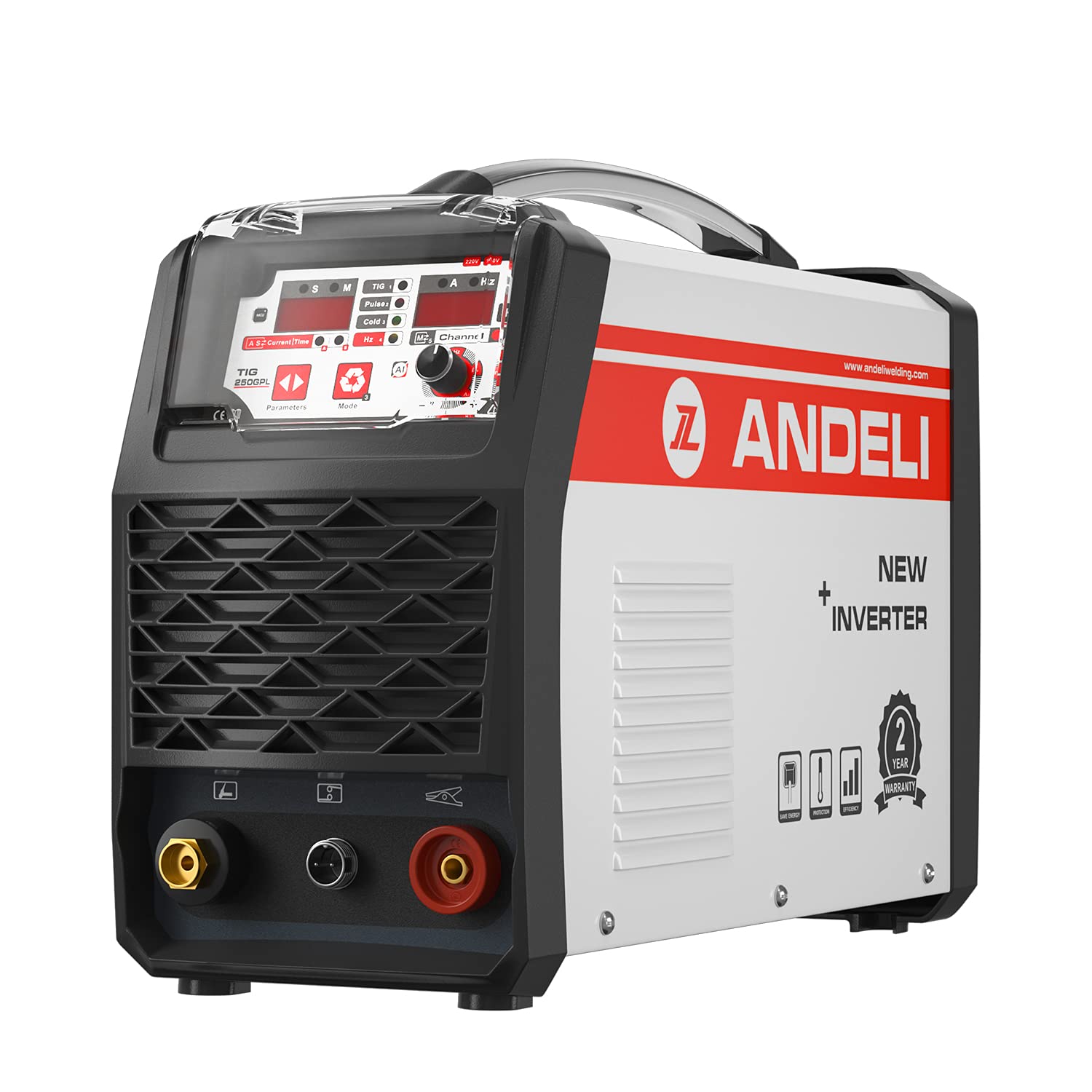 ANDELI TIG Welder,110/220V 180AMP Multifunctional TIG Welding Machine with Hot/Cold/TIG Pulse Cold TIG Welding Machine TIG-250GPL(FULL SUIT)