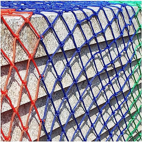 EkiDaz HXRW Rope Net Outdoor Climbing Frame Net for Kids Climbing Cargo Net Colorful Decorative Protective Netting Rope Ladder Net Playground Sets for Backyards (Size : 3 * 5m(9.9 * 15.15ft))