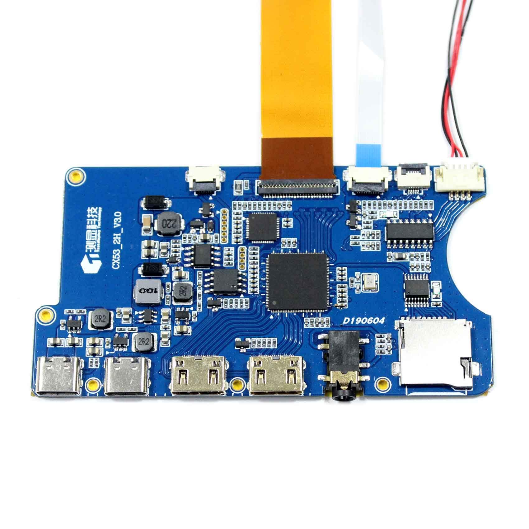VSDISPLAY 12.3inch HSD123KPW1 1920X720 LCD Screen Work with Type C HD-MI TF Card (Micro-SD Card) LCD Controller Board, 12.3" 12.3 inch bar Screen Advertising Screen Display