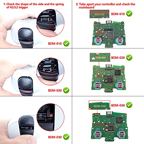 eXtremeRate Scarlet Red Soft Touch Replacement Touchpad Cover Compatible with ps5 Controller BDM-010 BDM-020 & BDM-030, Custom Part Touch Pad Compatible with ps5 Controller - Controller NOT Included