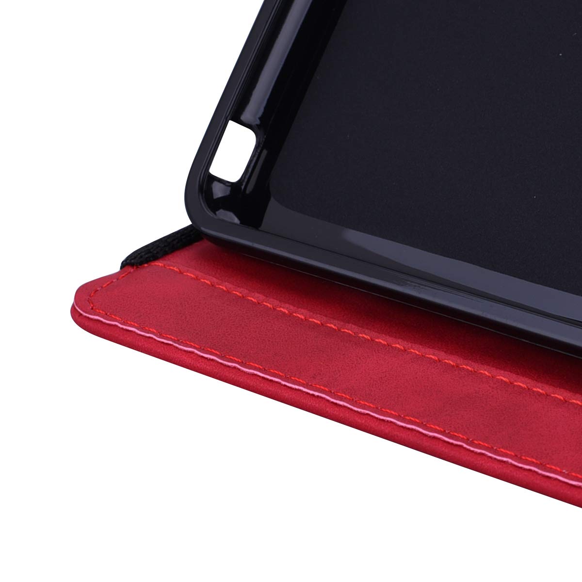TIPOYOROO iPad Mini 5 Case, iPad Mini 7.9 inch Mini 2/ Mini 3/Mini 4/ Mini 5 Cover, PU Leather Lightweight Slim with Multiple Viewing Angles Card Holders for iPad Mini1/2/3/4/5- RED