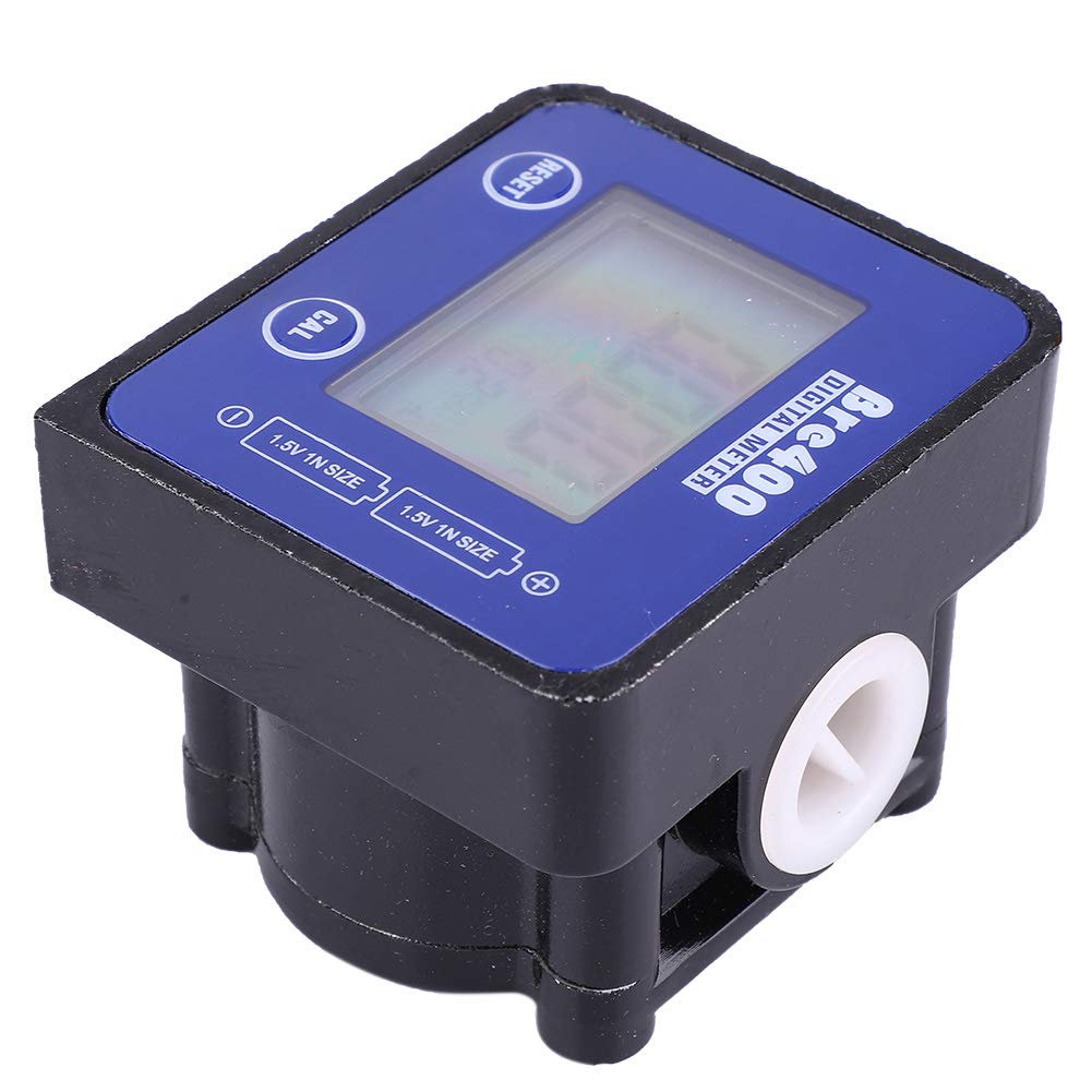Oumefar 1/2" LCD Display Meter High Accuracy Digital Fuel Flowmeter Aluminum Alloy Pipeline Gauge High Accuracy Meter Aluminum Alloy Meter