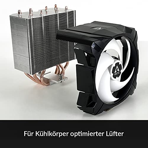 ARCTIC Freezer i35 - Single Tower CPU Cooler, Intel Specific, Pressure Optimized 120 mm P-Fan, 0β1800 RPM, 4 Heat Pipes, incl. MX-5 Thermal Paste - Black