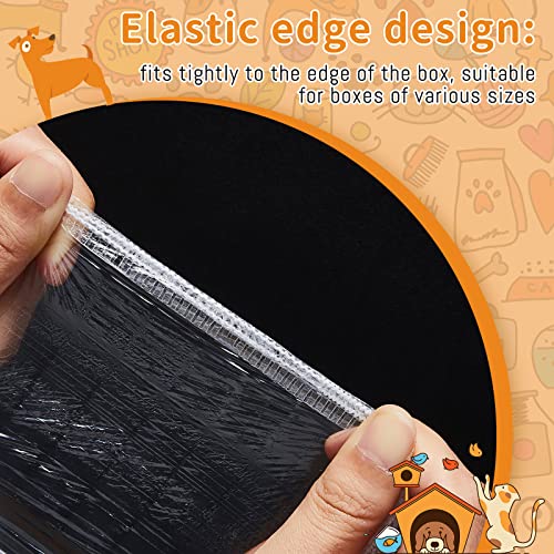 50 Pieces Cage Liners for Small Animals Disposable Hamster Tray Liner Clear Plastic Box Liner Leak Proof Guinea Pig Cage Liner Bag Litter Toilet Film for Rabbit Bunny Hamster Hedgehog Cage