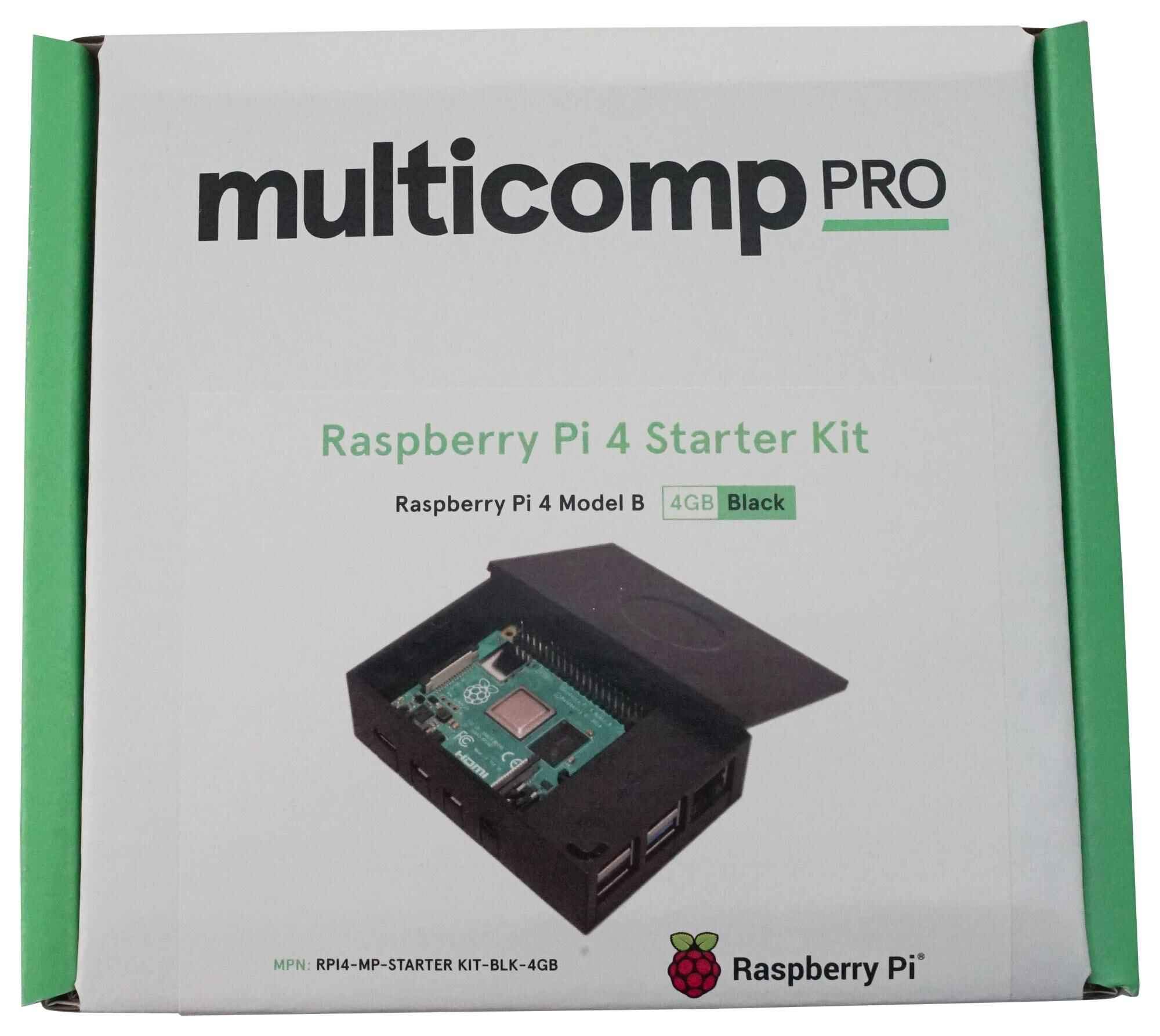 Raspberry Pi 4B Starter KIT, 4GB, BLK